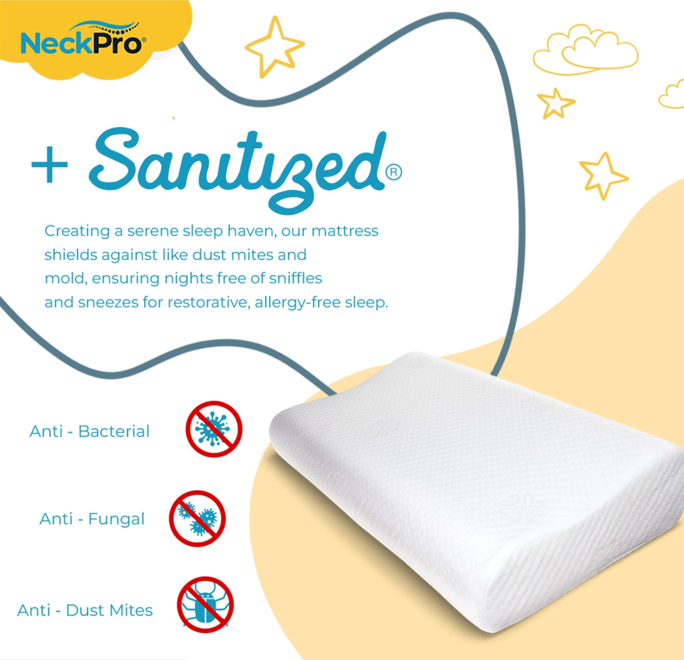 Regen Memory Foam Contour Pillow